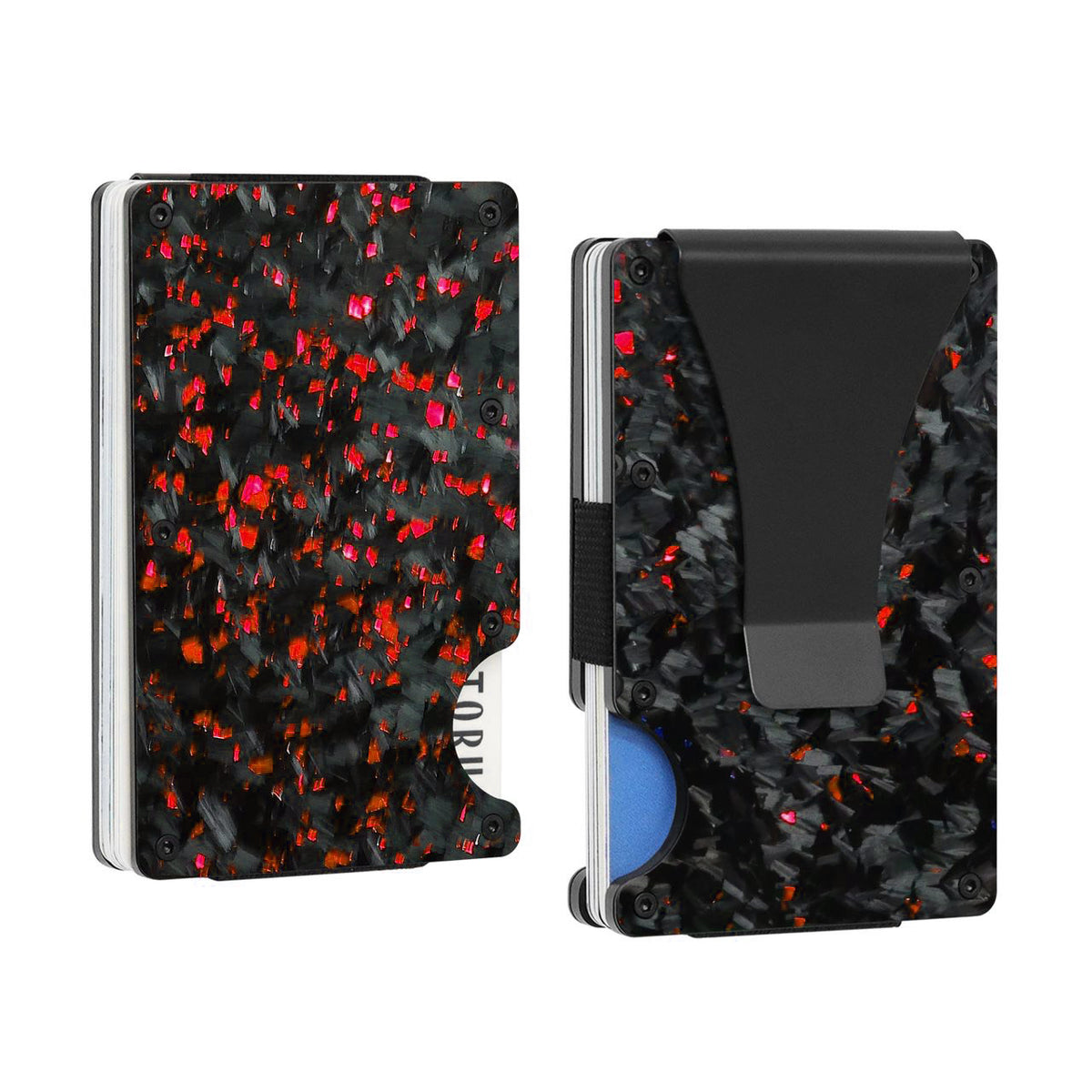 ForgedCarrier™ Series Wallet - Red with RFID Blocking – Stealth Carbon ...