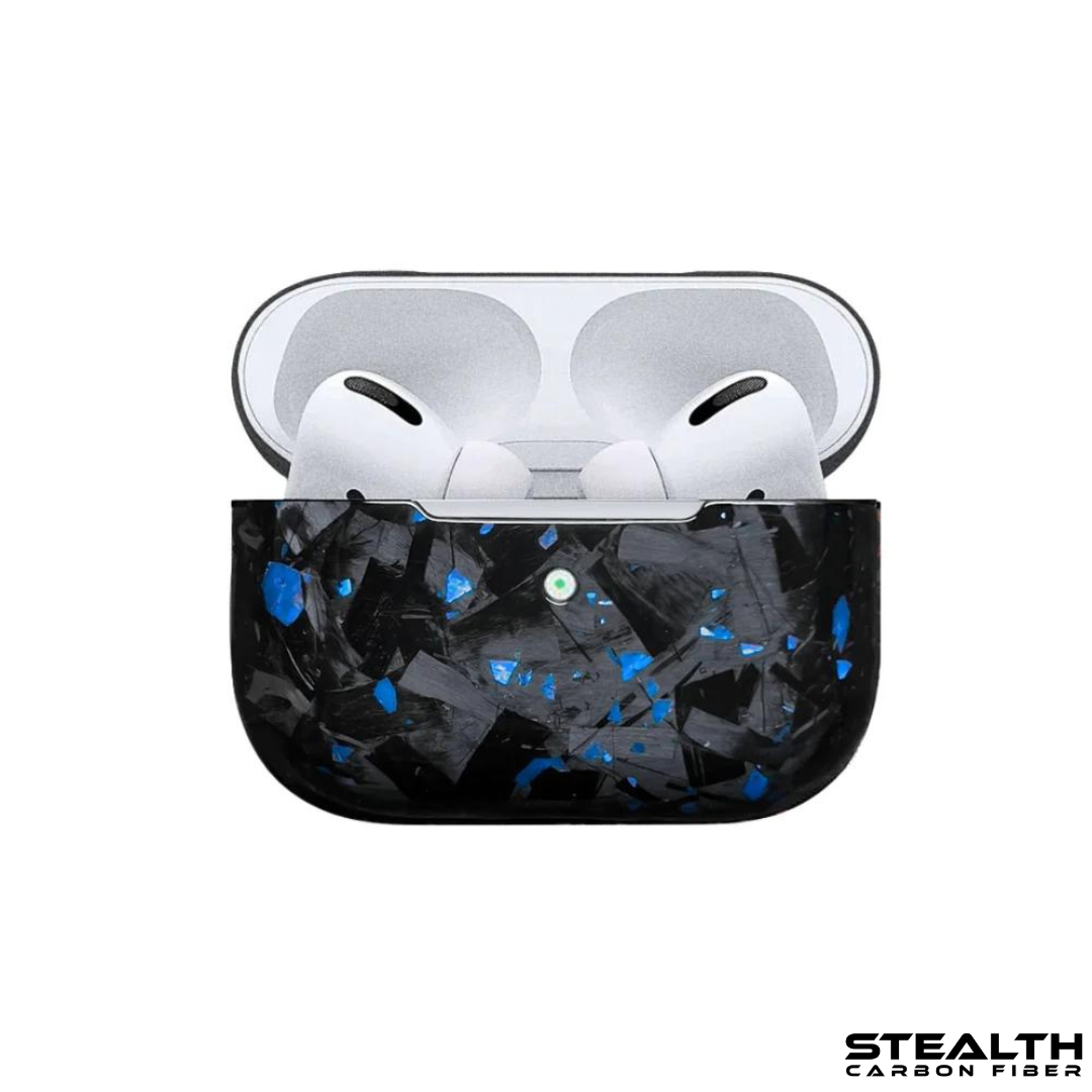Real Blue Forged Carbon Airpod Case – Stealth Carbon Fiber